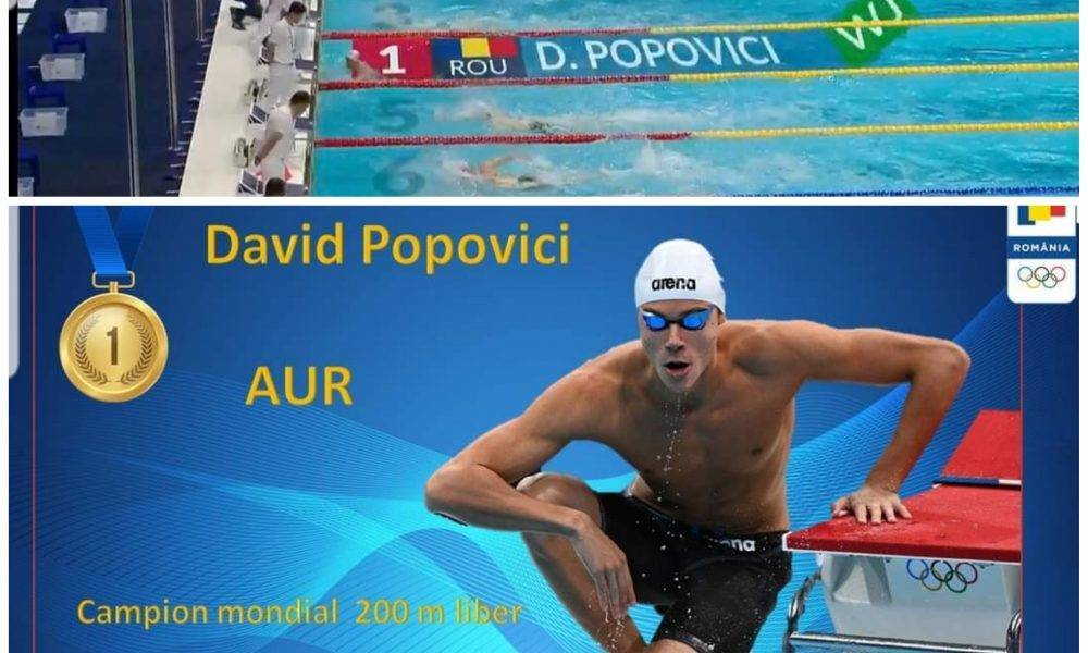 David Popovici face primele declarații după ce a câștigat medalia de aur la Campionatele ...